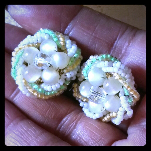 JAPAN | Jewelry | Vintage Japan Wired Seed Bead Earrings | Poshmark